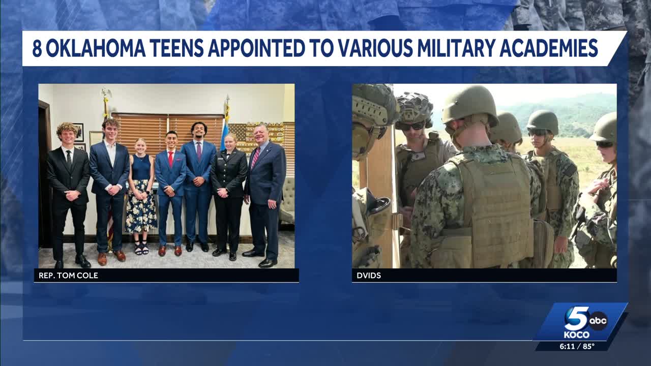 8 Oklahoma teens appointed to military academies
