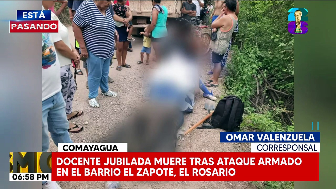 Docente jubilada muere tras ataque armado en el barrio El Zapote, El ...