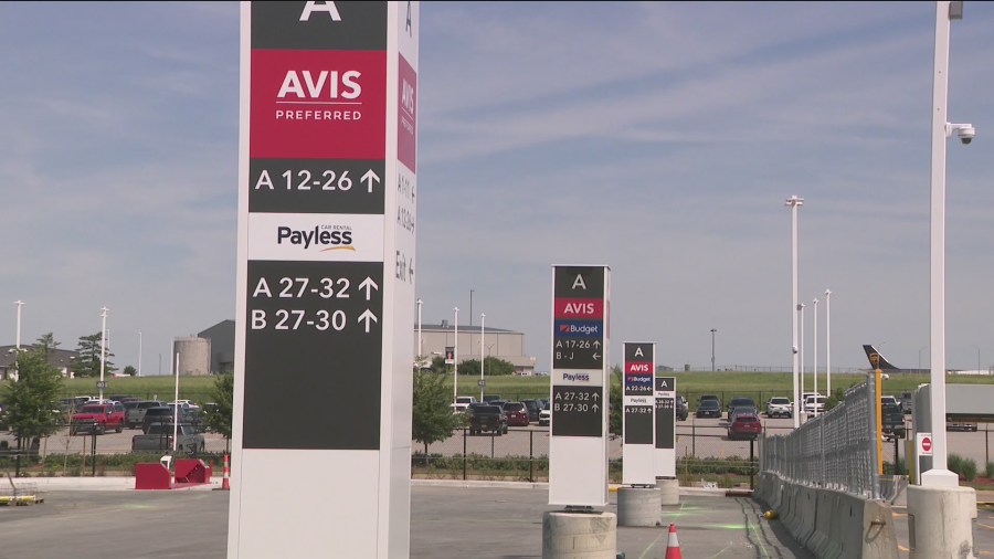 New rental car center to open at Des Moines International Airport