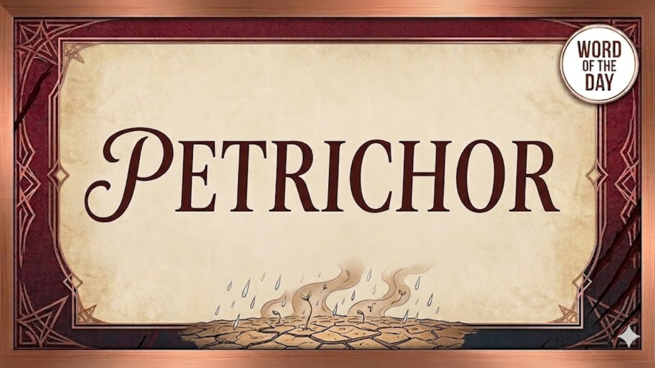 Word of the day: Petrichor