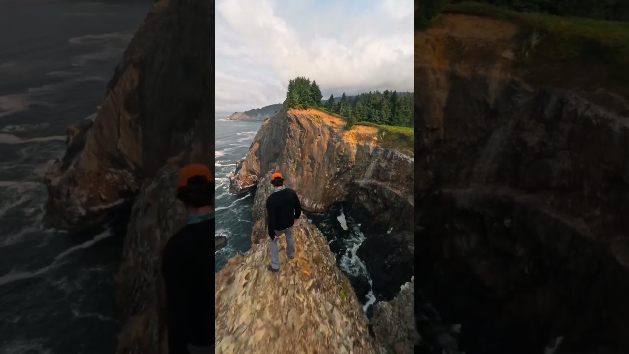 Cliffside FPV dive on the Oregon coast #drone #fpv #oregon