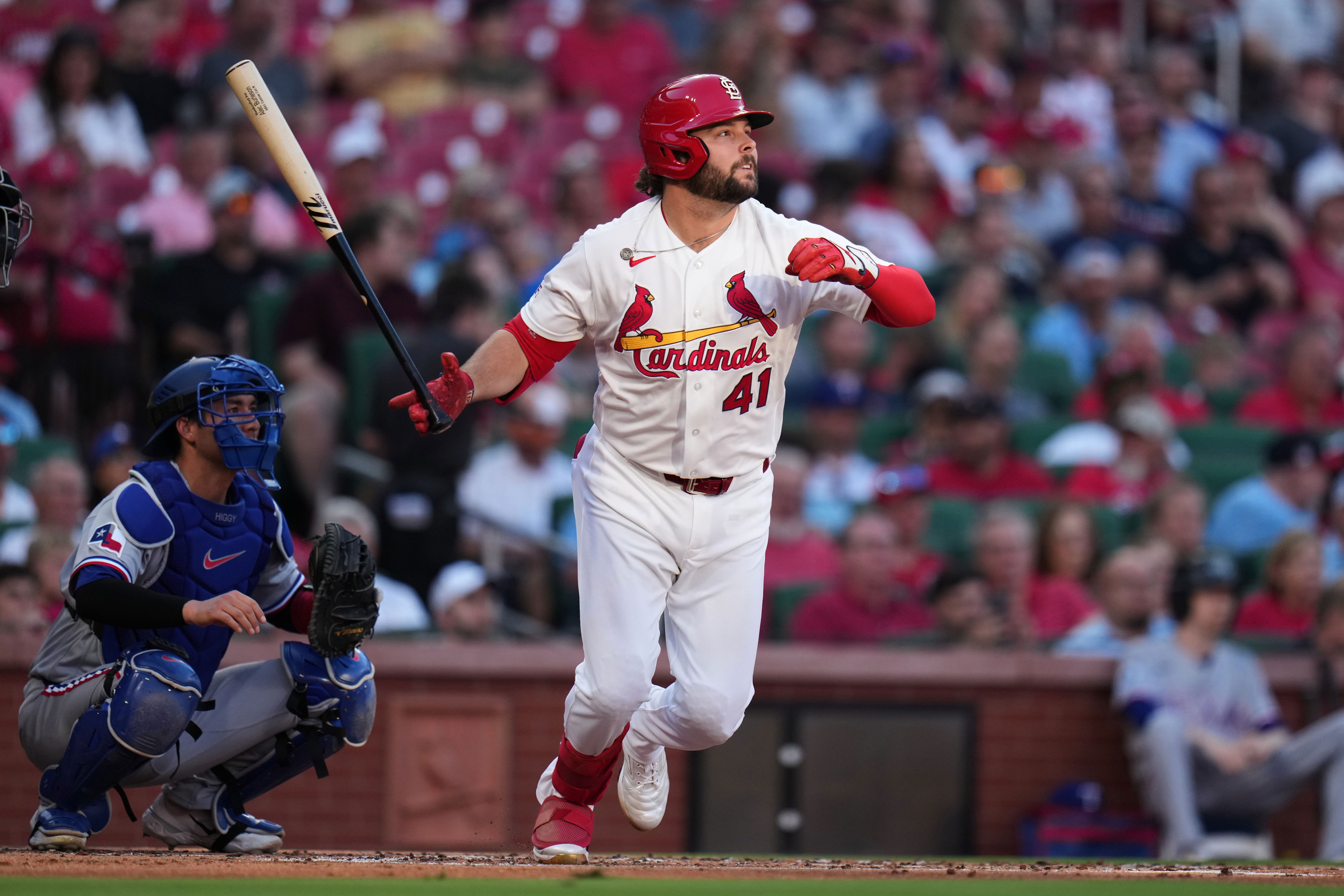 Alec Burleson has 3 RBIs, Andre Pallante works 5 2/3 innings as ...