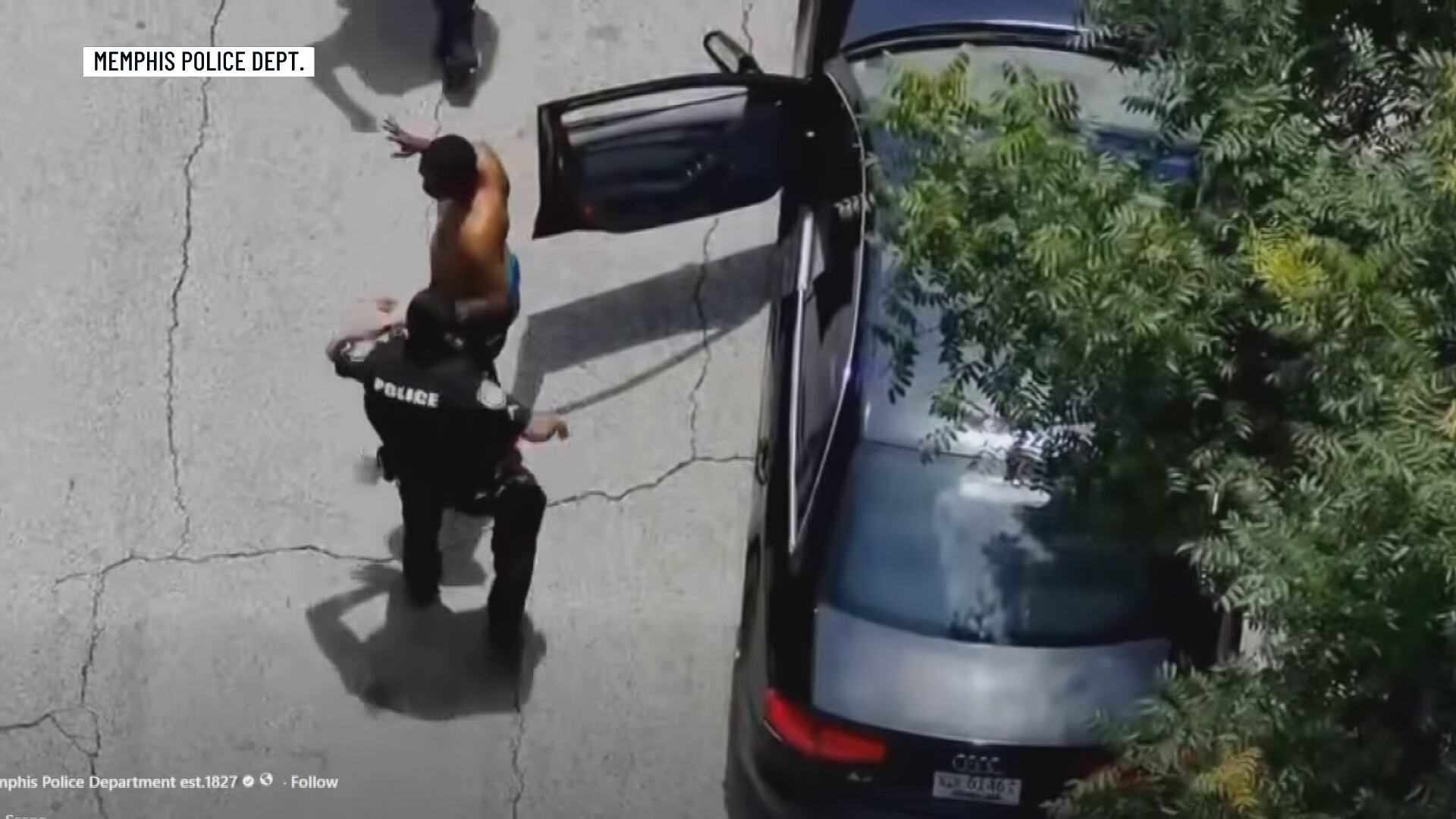 Memphis police drone captures suspect before officers arrive on scene