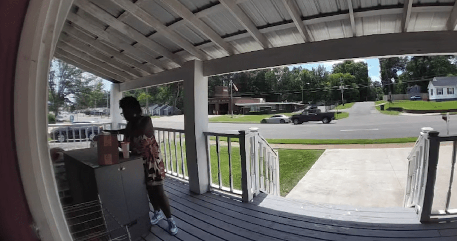 Woman caught on camera stealing package from Memphis porch