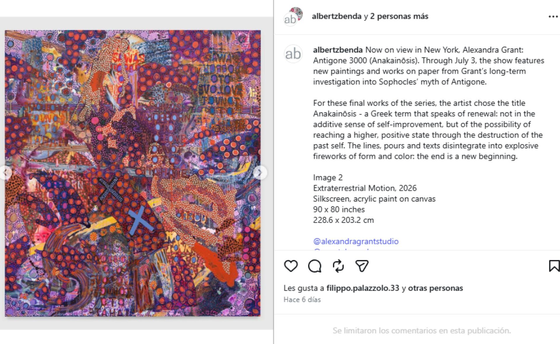 The paintings of Alexandra Grant, Keanu Reeves' partner