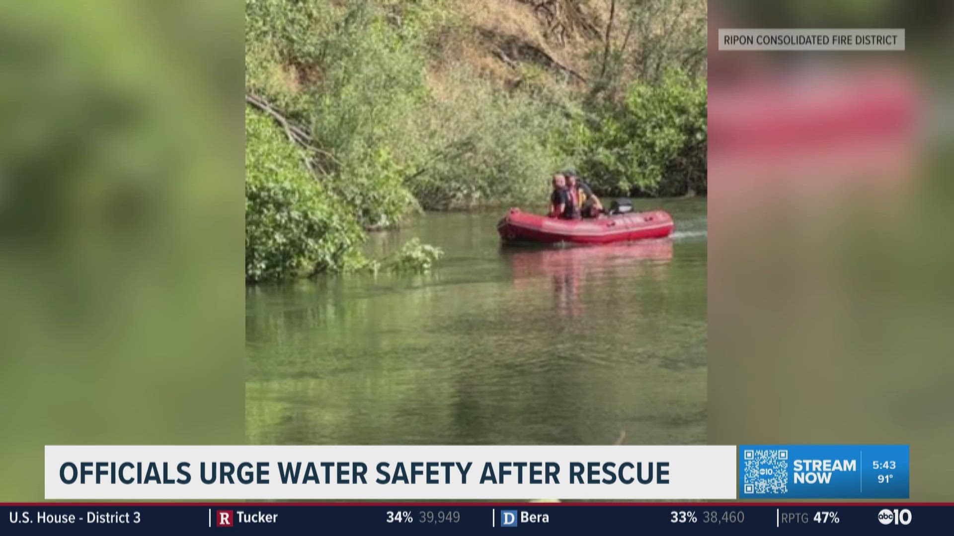 Ripon firefighters rescue family of three from dangerous Stanislaus ...