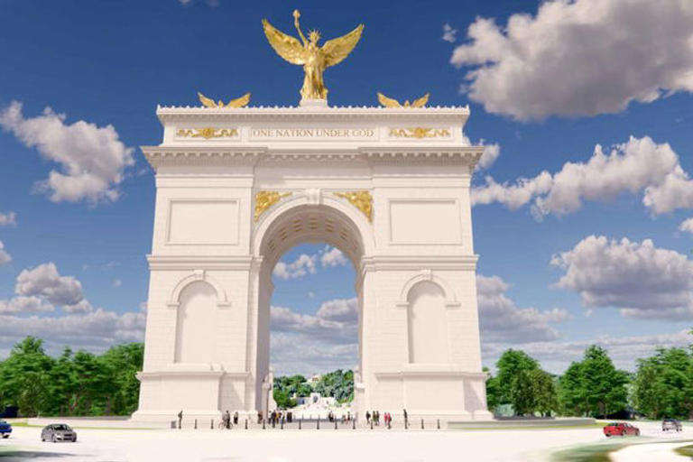 Trump's 250-foot arch to feature observation deck to raise pedestrians ...