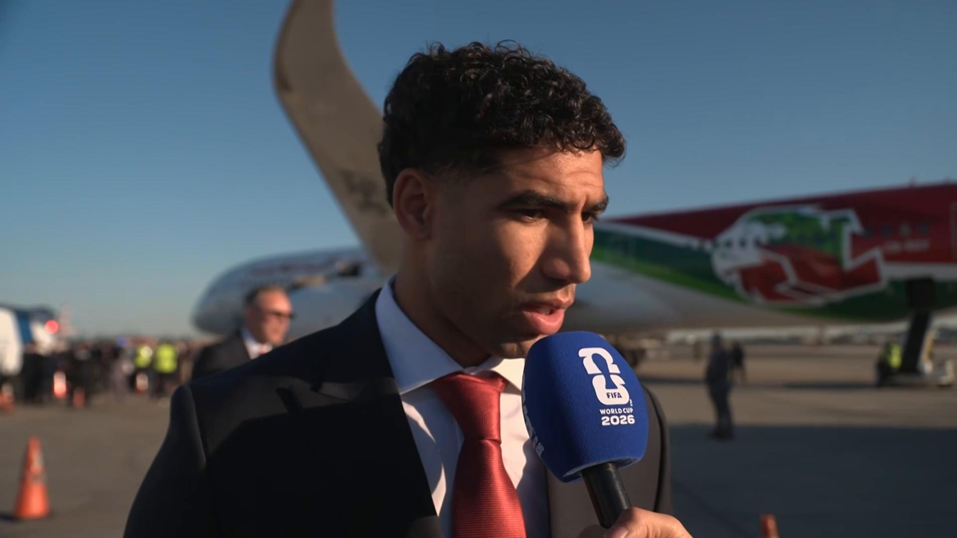 'We can't wait to start training' - Hakimi and Morocco arrive in New Jersey