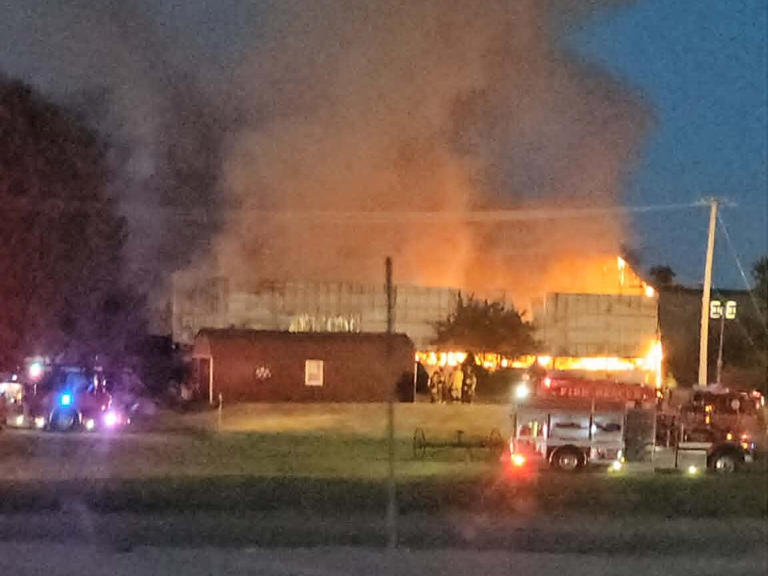 Several fire departments respond to Orangeville structure fire
