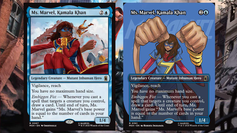 Magic: The Gathering Marvel super heroes exclusive card reveal: Ms ...