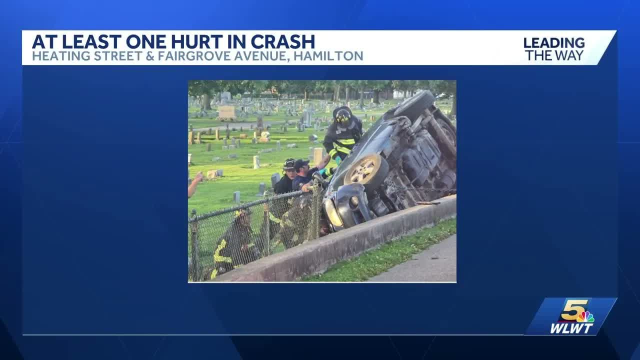 Hamilton police investigate rollover crash closing road