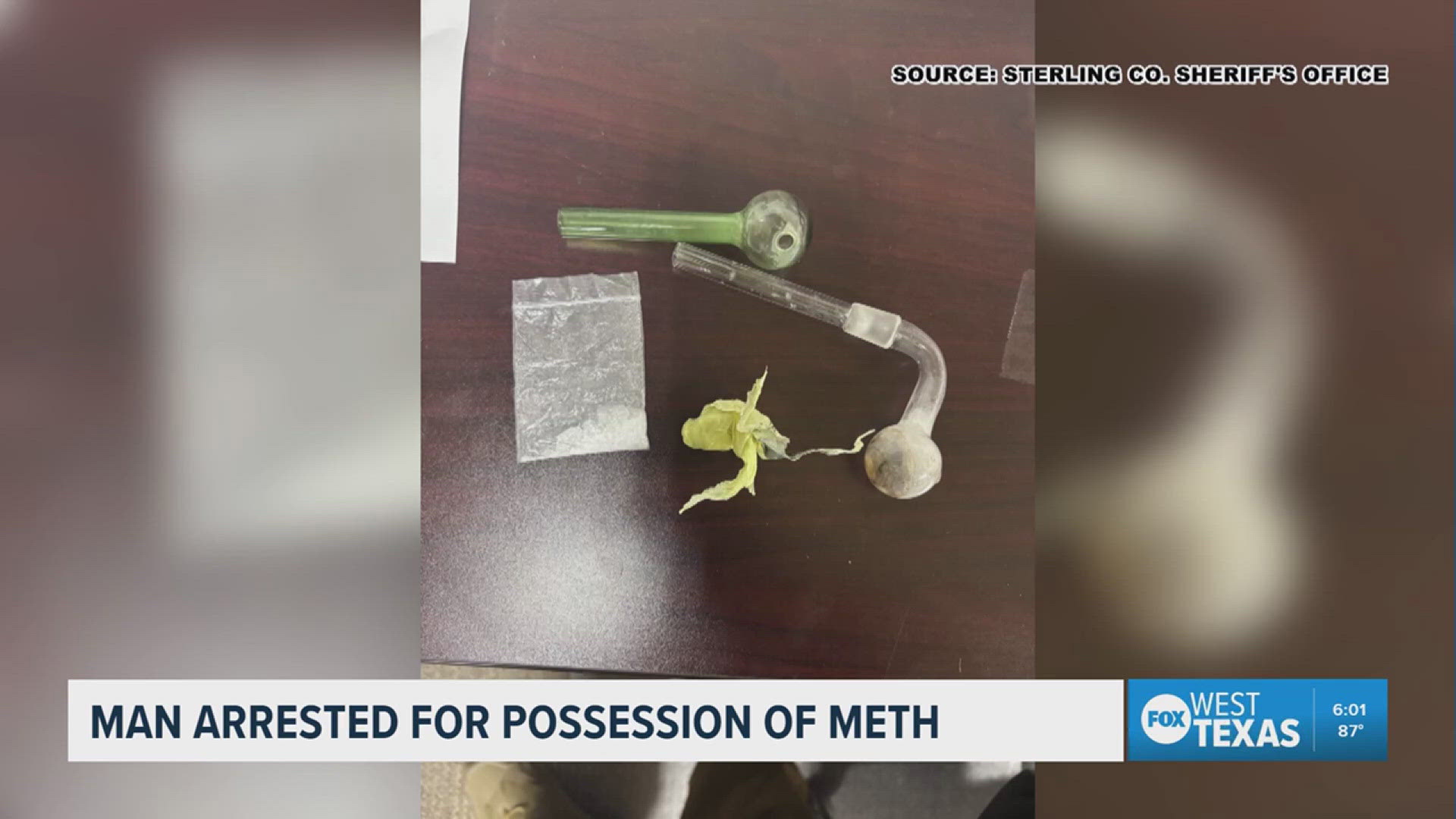 West Texas man arrested for possession of meth