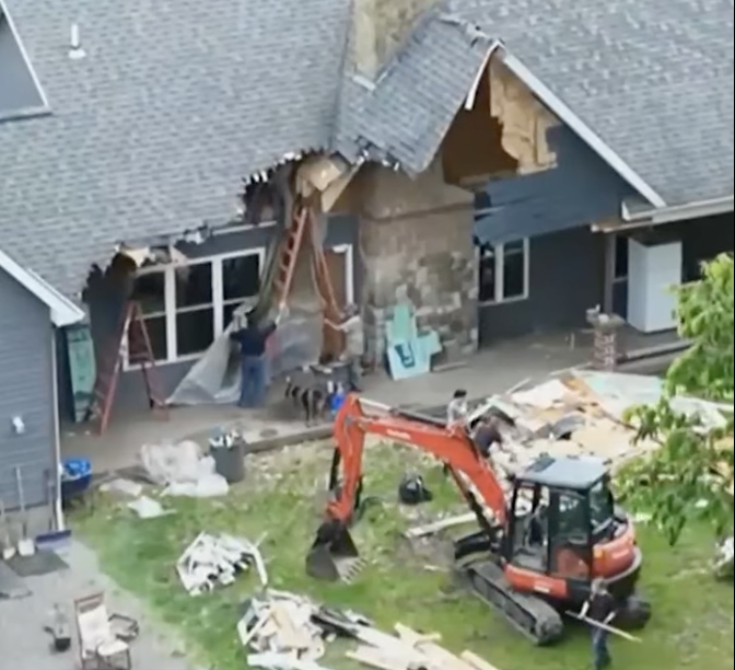 Wife told guy it's over, so he tore down the house: Cops