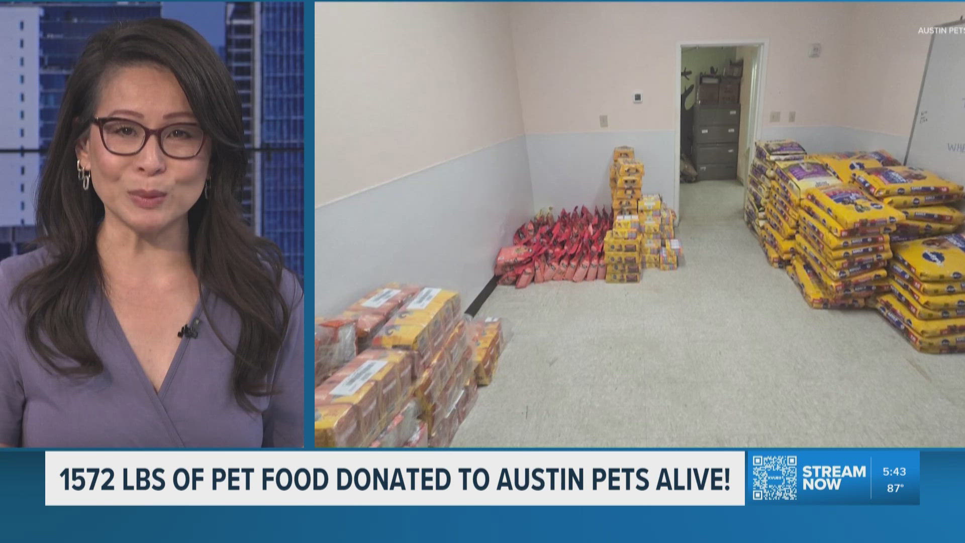 1,572 lbs of pet food donated to Austin Pets Alive!