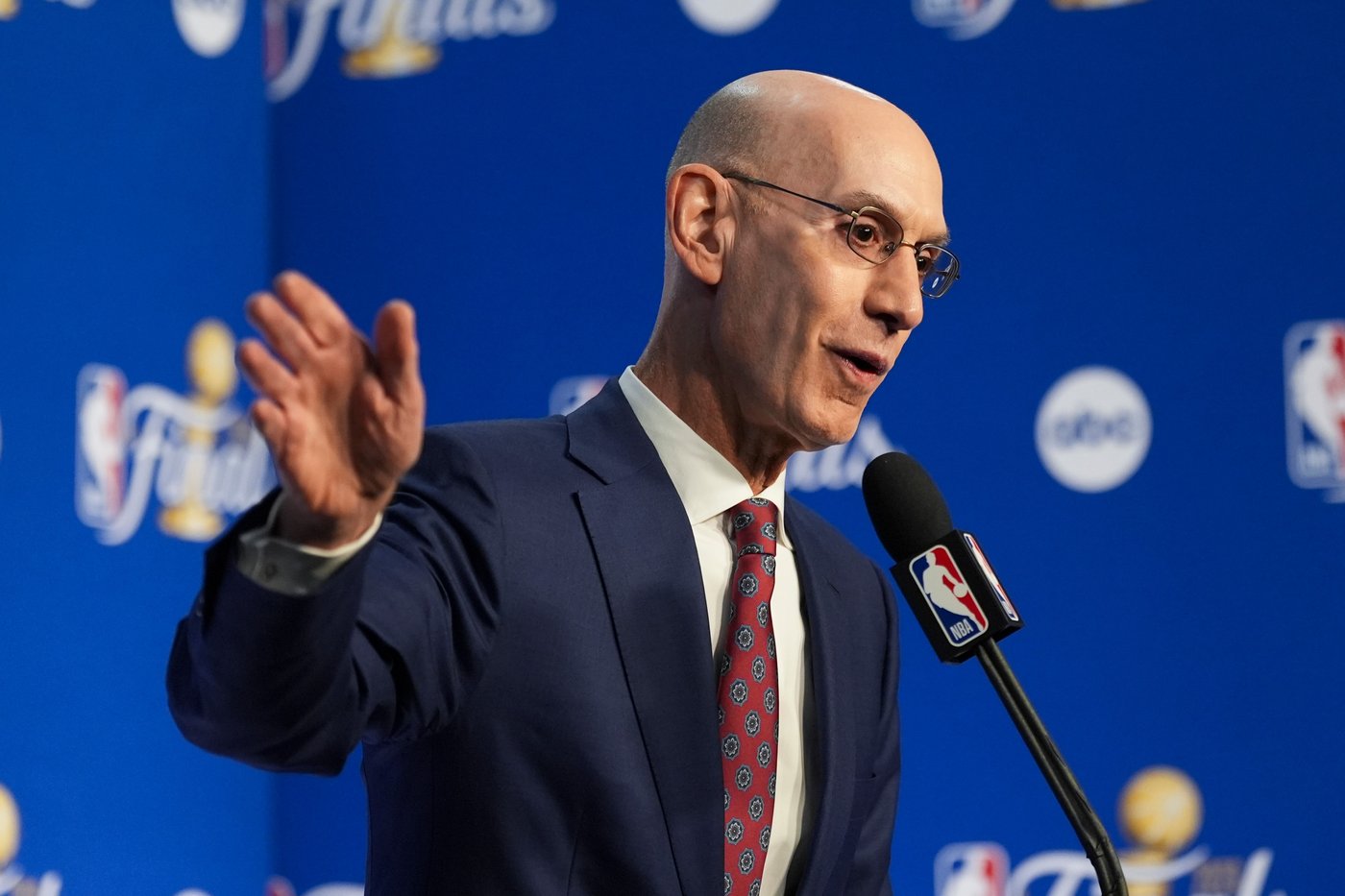 Commissioner Adam Silver, at finals, says NBA continues to move toward ...
