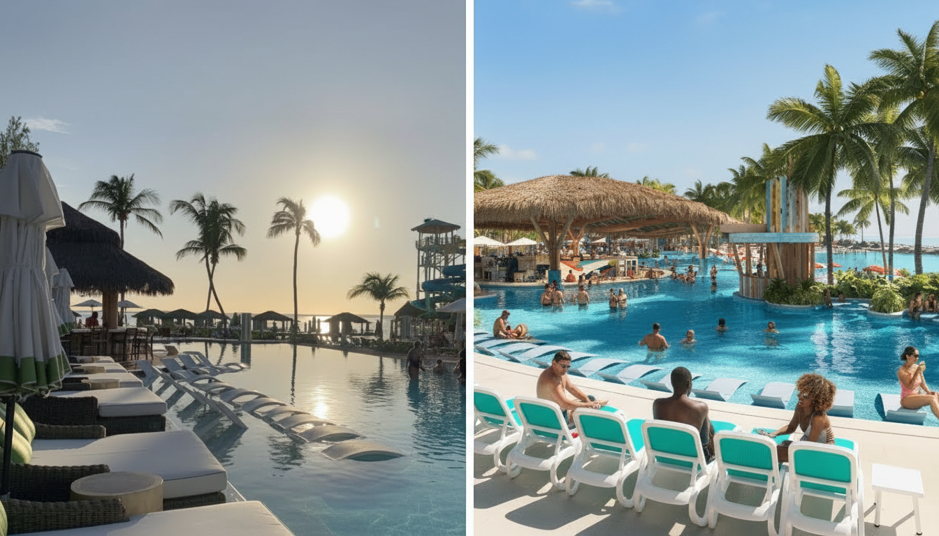 Coco Beach Club vs Hideaway Beach at CocoCay + The Eden tasting menu ...