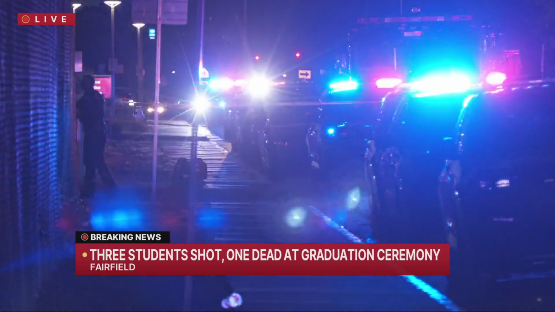 Three students shot, one dead at Fairfield graduation ceremony