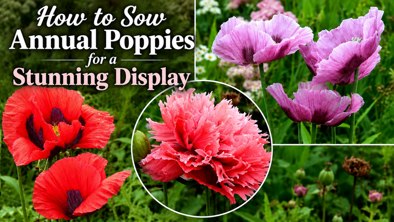 How to sow annual poppies for a stunning display
