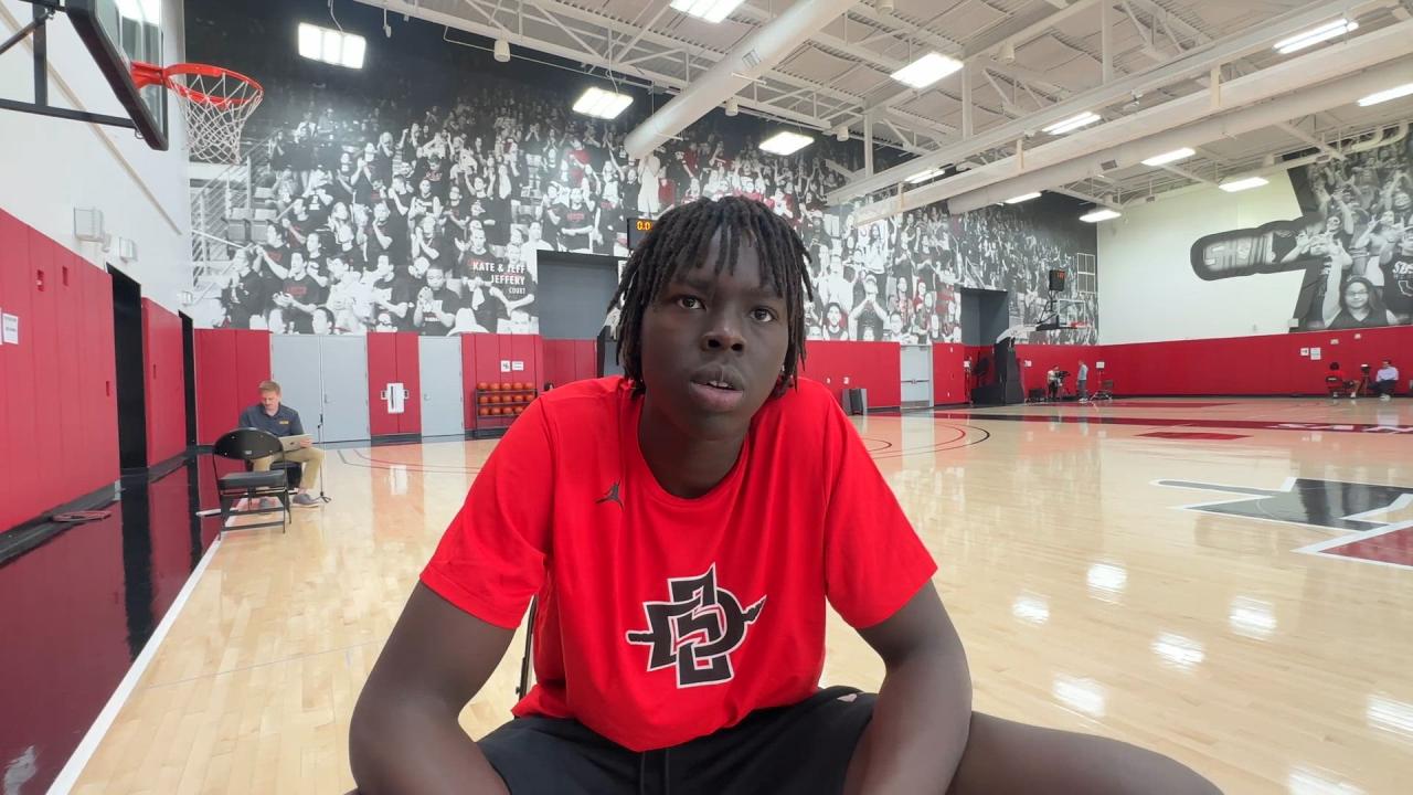 San Diego State's Magoon Gwath on what he appreaciates about head coach ...