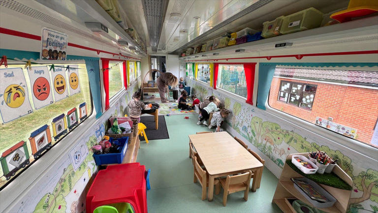 Railway carriage classrooms inspire pupils