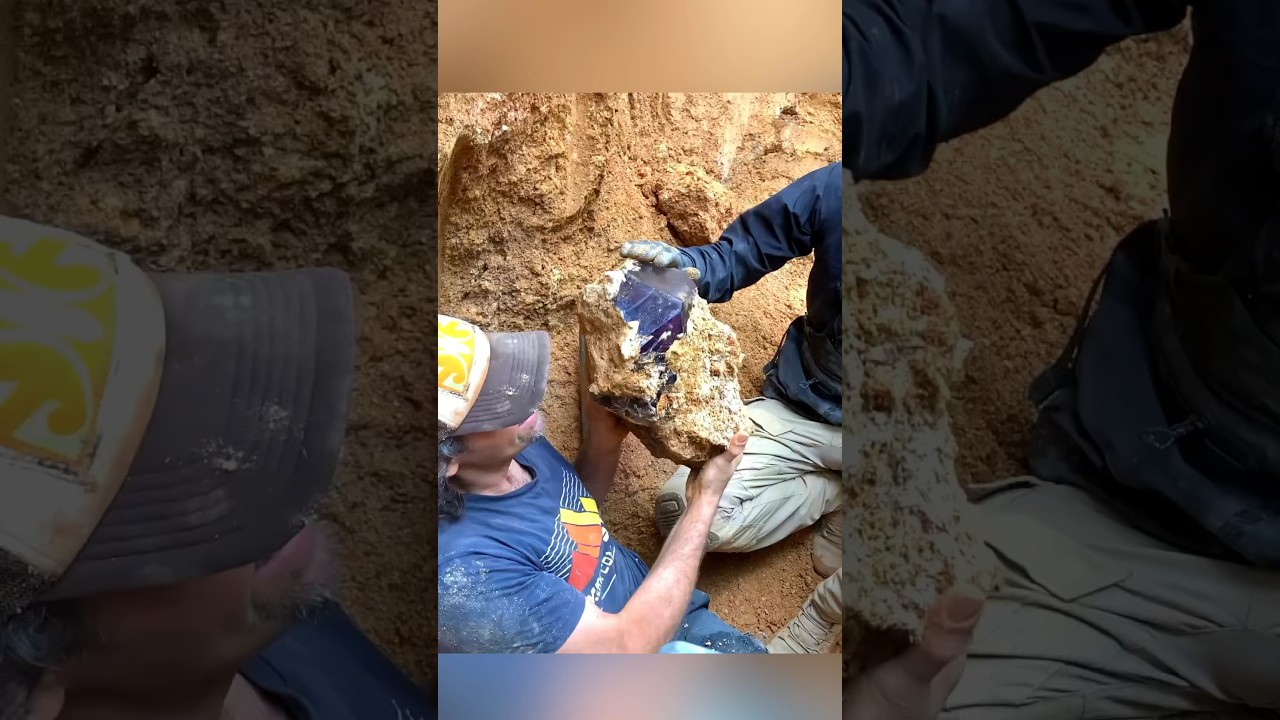 Huge Amethyst found by @TheCrystalCollector! & special guest @DALLMYD ...