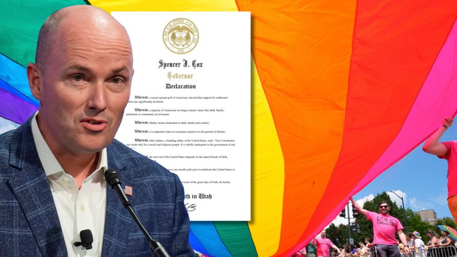 Leaders, LGBTQ+ groups blast Gov. Cox for declaring June 'Fidelity Month'