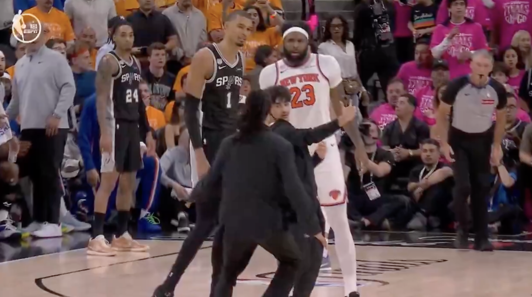 Fan invades NBA Finals game