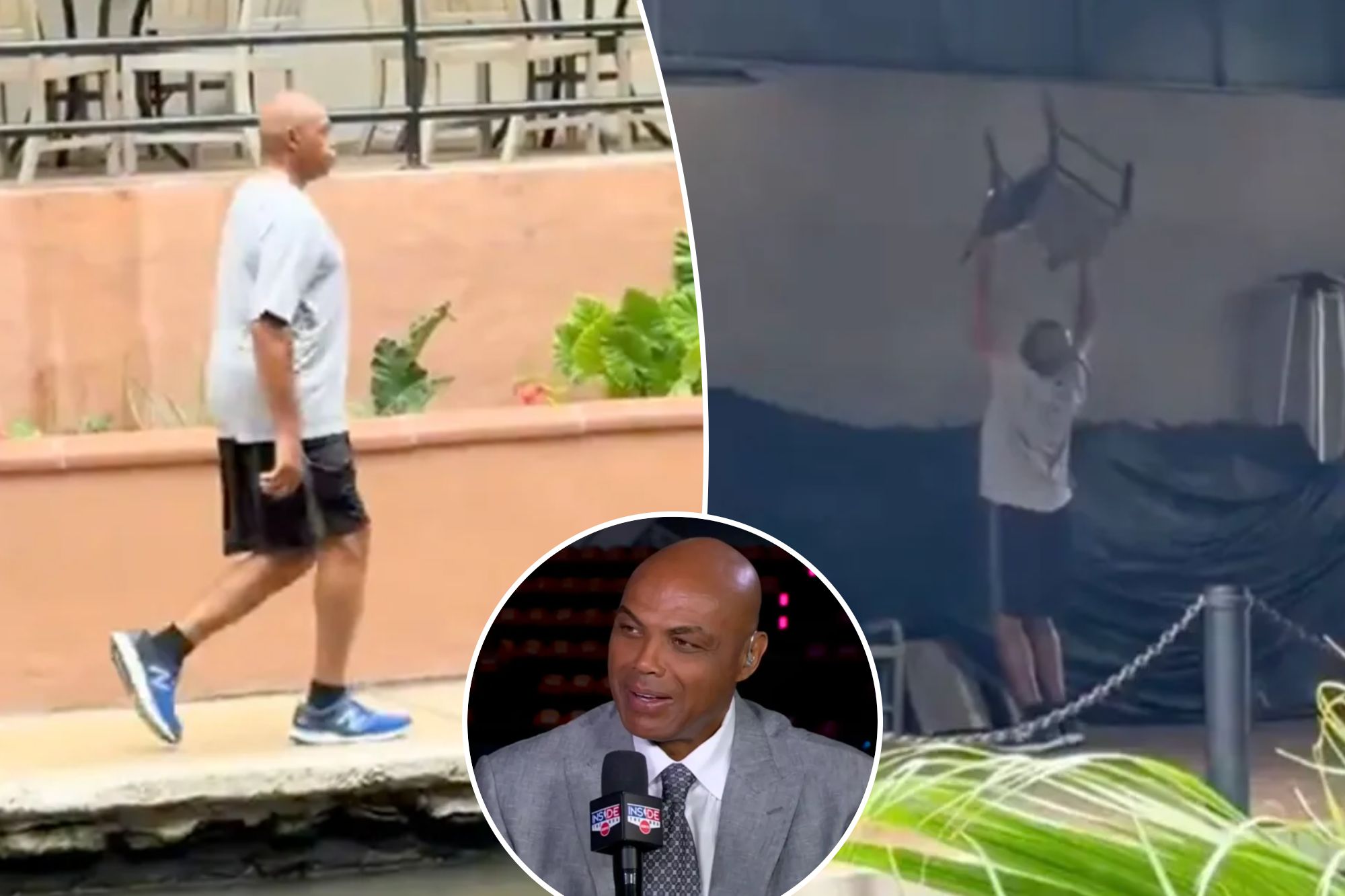 Charles Barkley seen doing impromptu chair lifts in San Antonio before ...