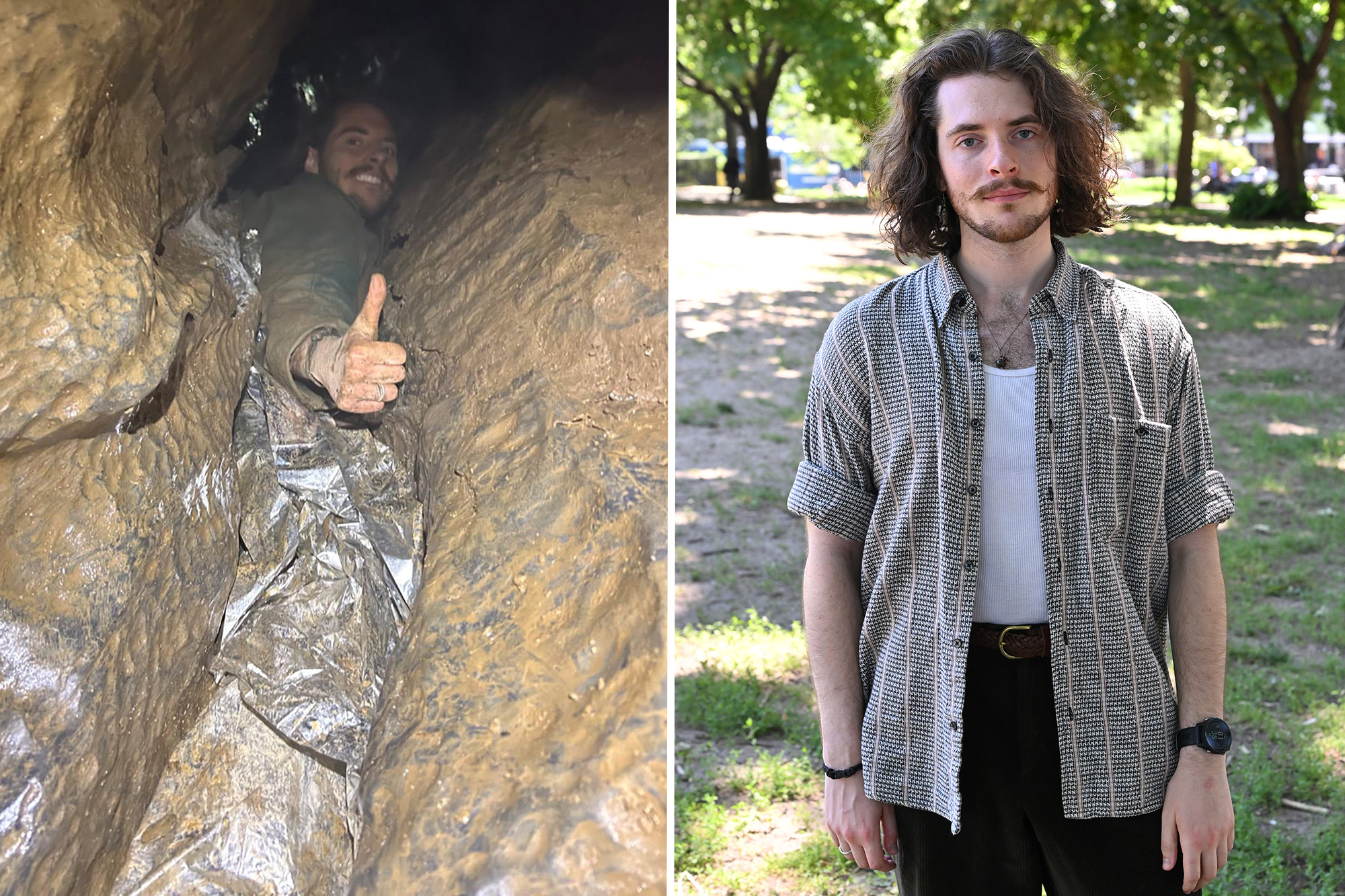 New York man recounts slip-up that trapped him 400 feet from safety in ...