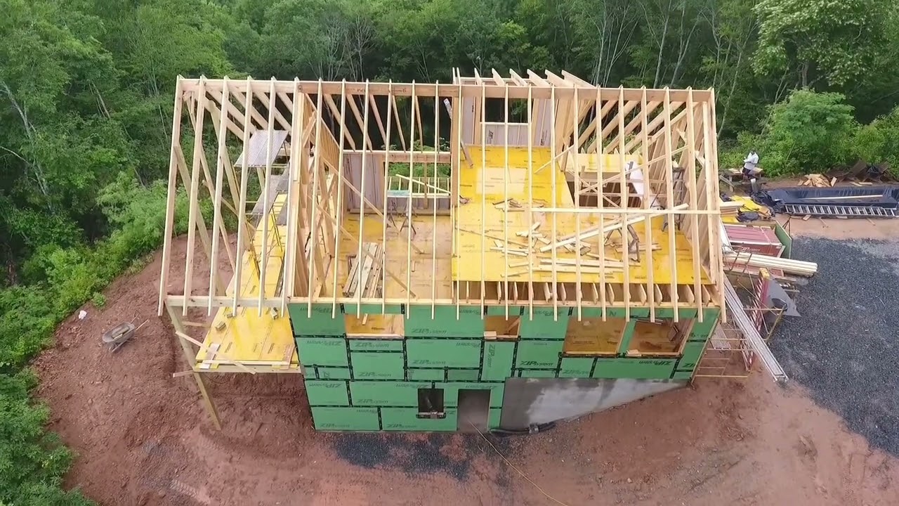 Mountain home build timelapse