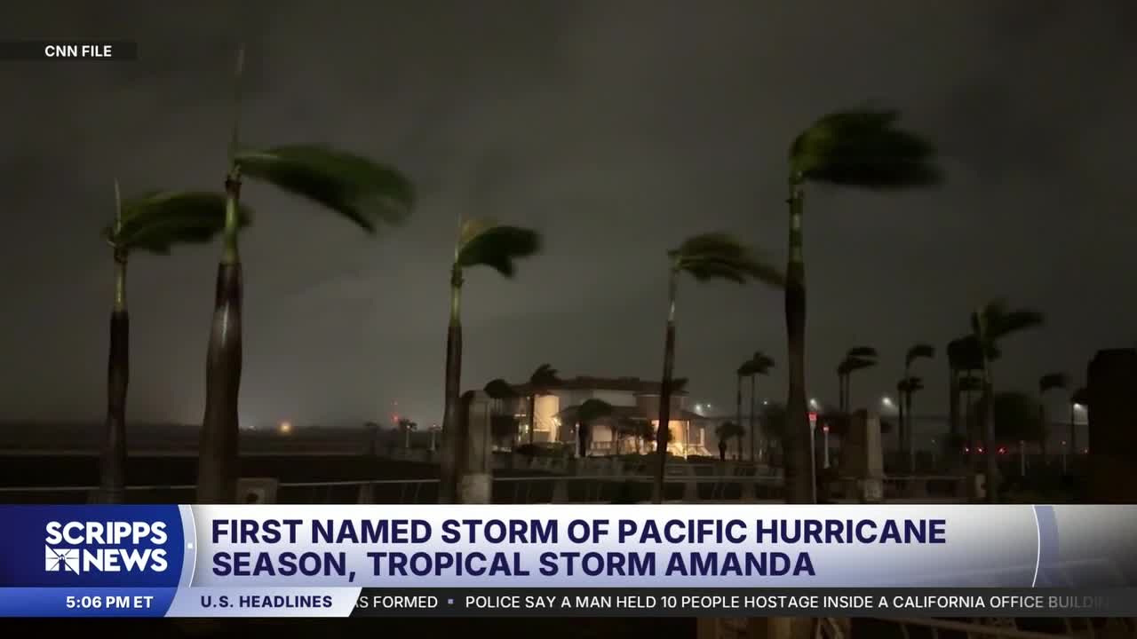 Tropical Storm Amanda is the first of the Pacific hurricane season