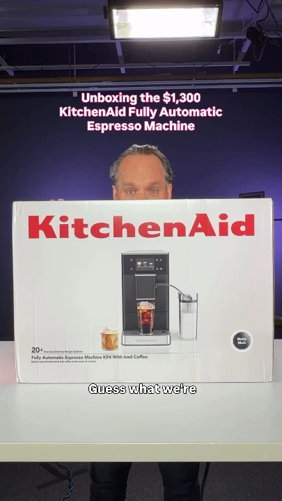 Unboxing the $1300 KitchenAid fully automatic espresso machine
