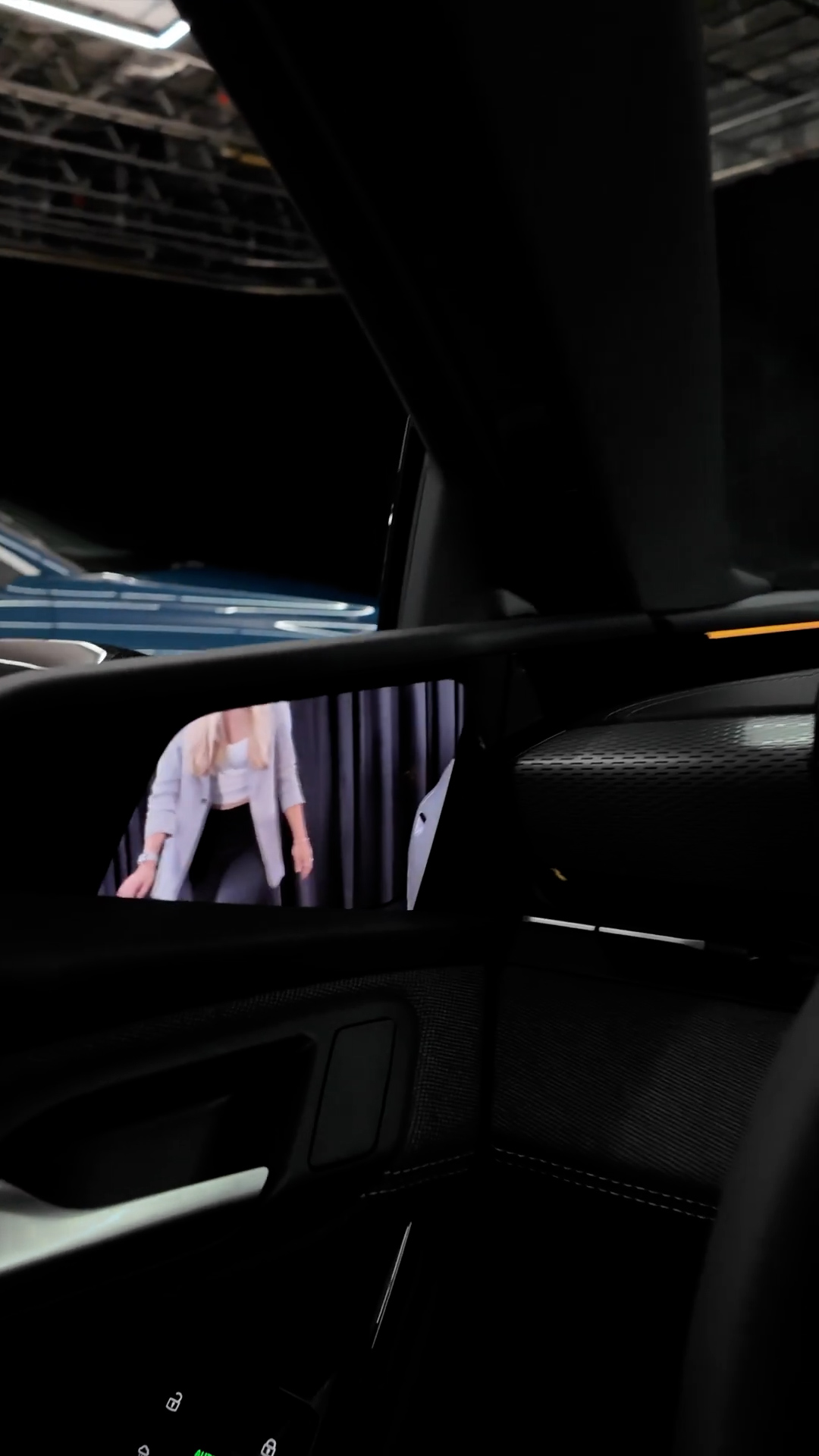What makes this Audi camera mirror interesting?
