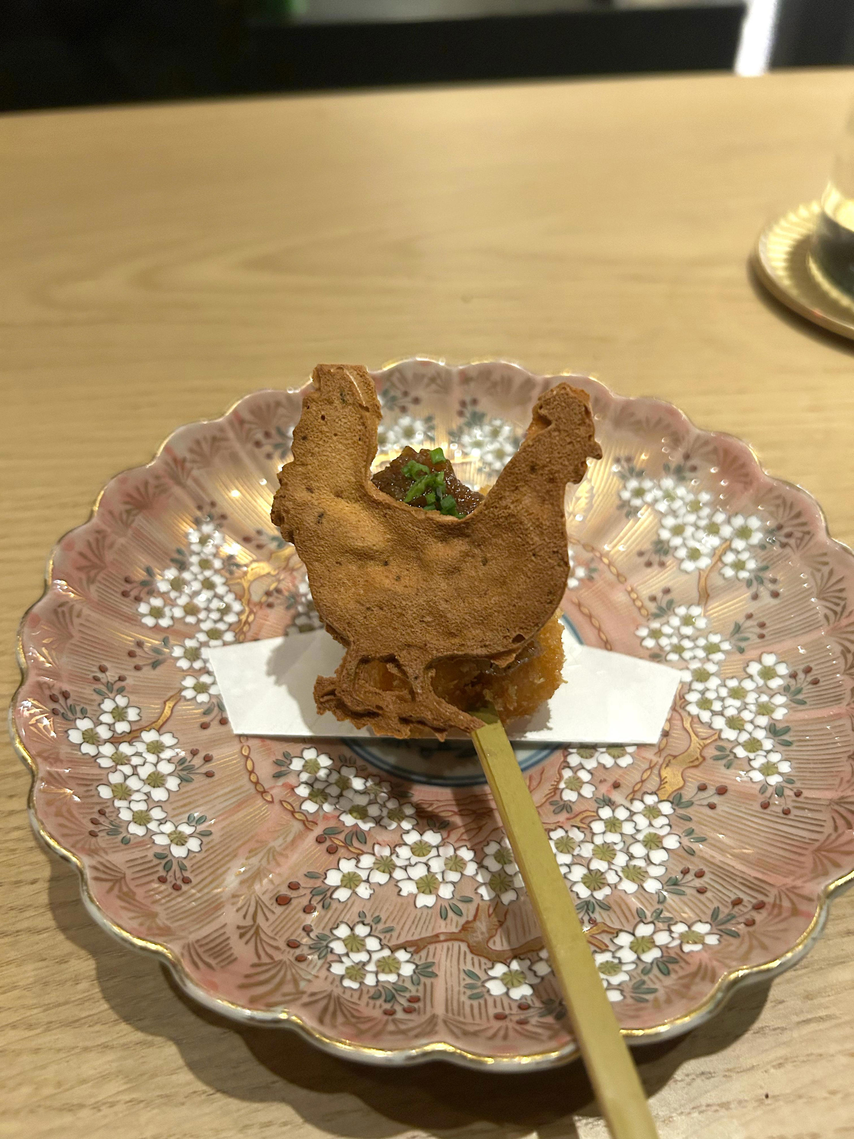 One of NYC’s standout omakases celebrates the chicken oyster