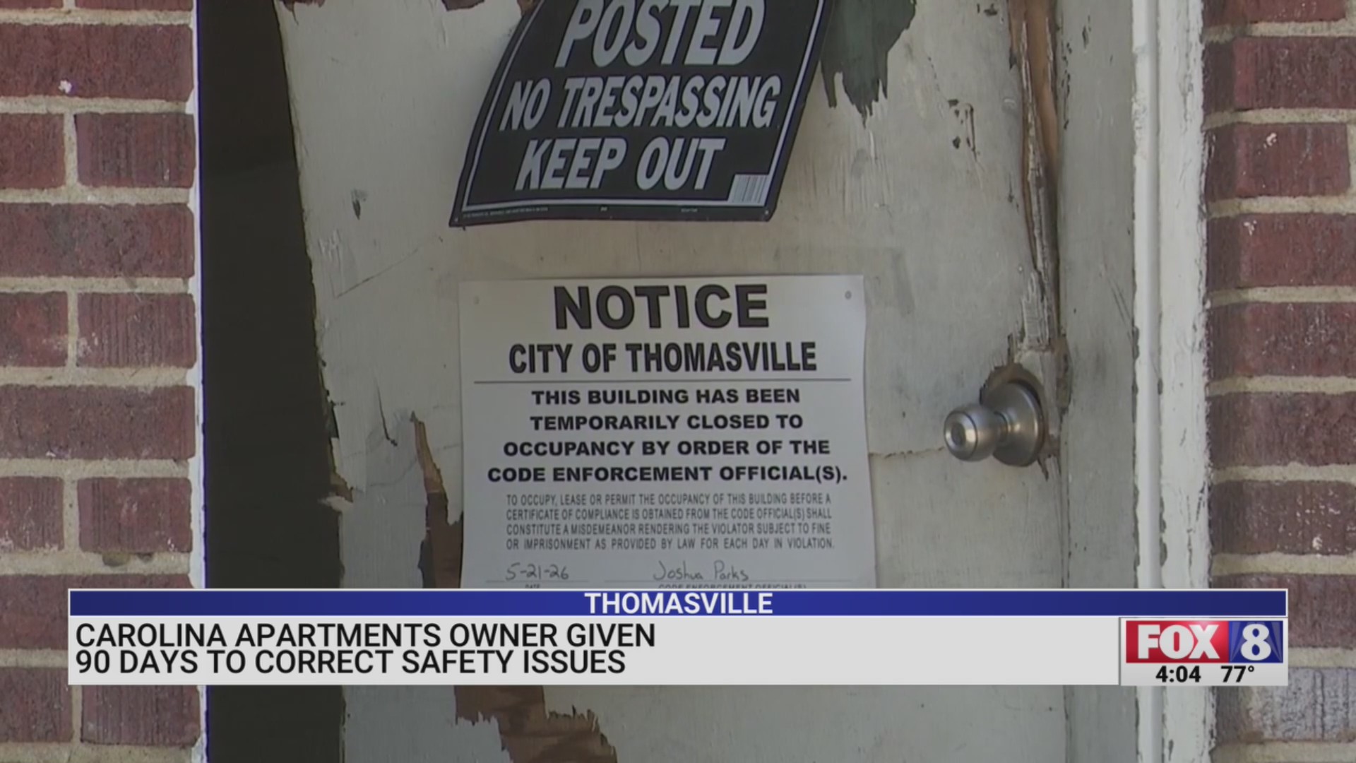 Carolina Apartments owner in Thomasville given 90 days to correct ...
