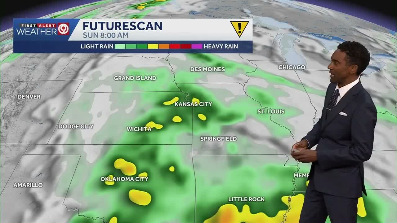 Kansas City weather forecast - pop-up storms possible Thursday