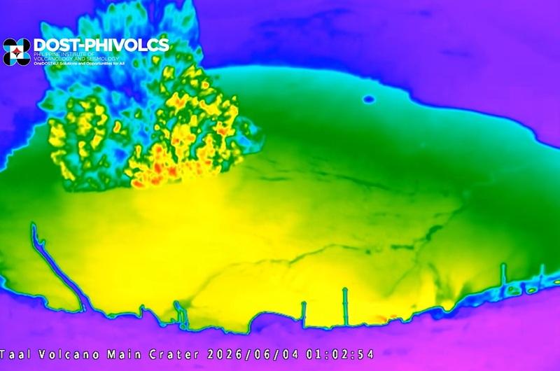 Minor eruption observed at Taal Volcano's main crater — PHIVOLCS