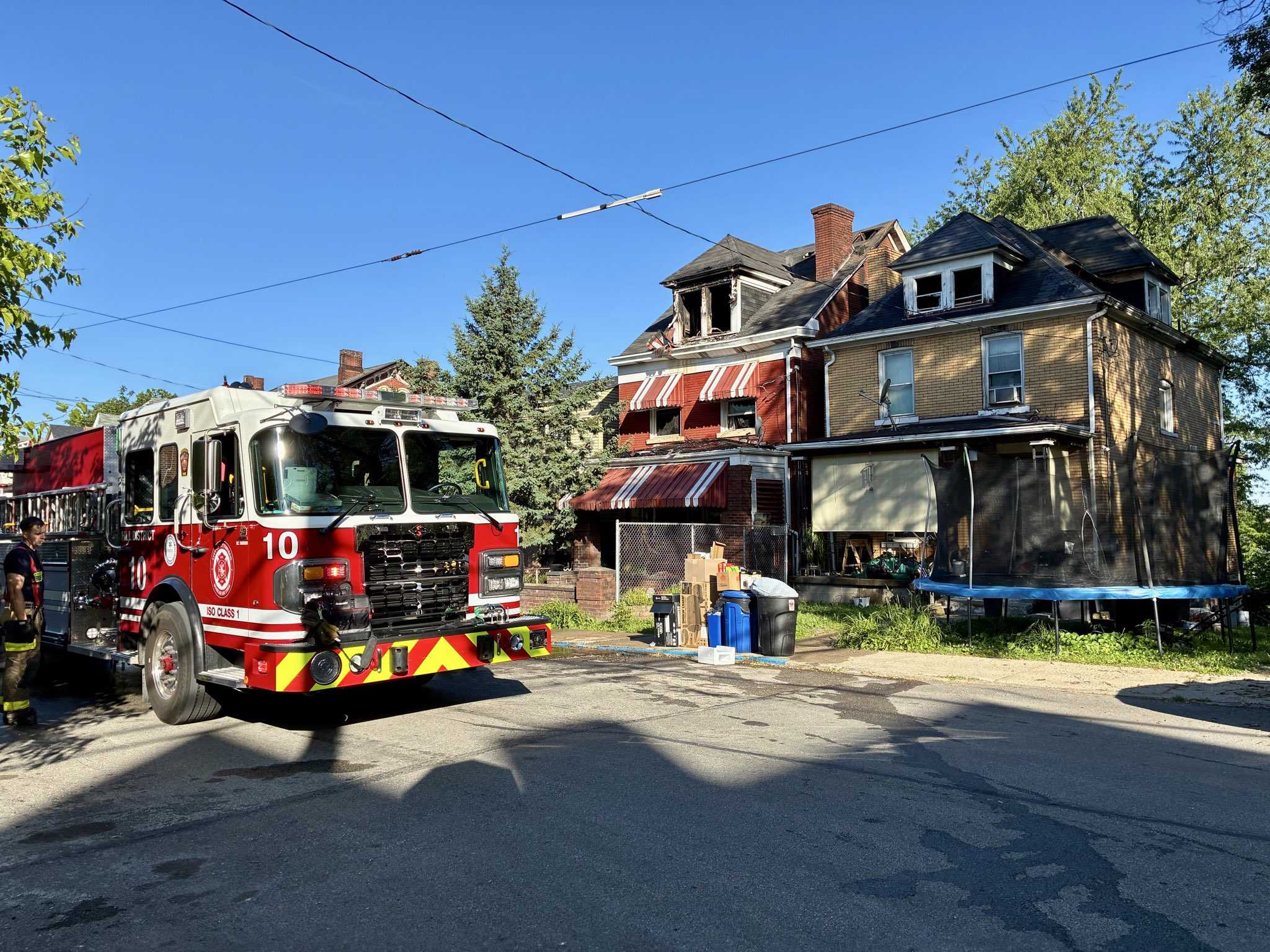 Fire breaks out in Pittsburgh's Hill District, flames spread to home ...