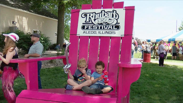 Come hungry for the Aledo Rhubarb Festival