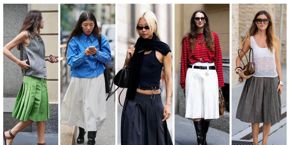 The pleated skirt is secretly a versatile closet essential