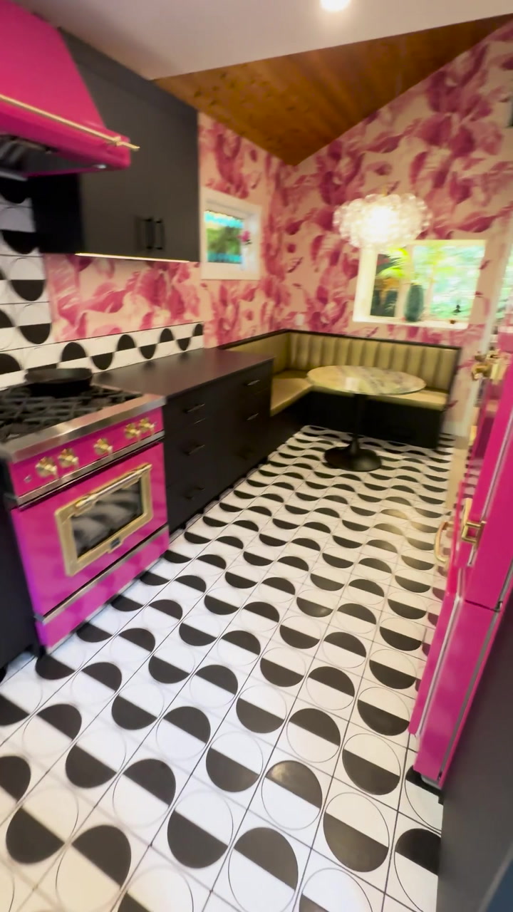 Inside Alicia Savin's colorful home designed around her dream fridge