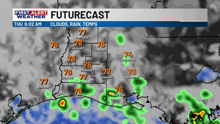 First alert forecast: Scattered storms to continue late this week
