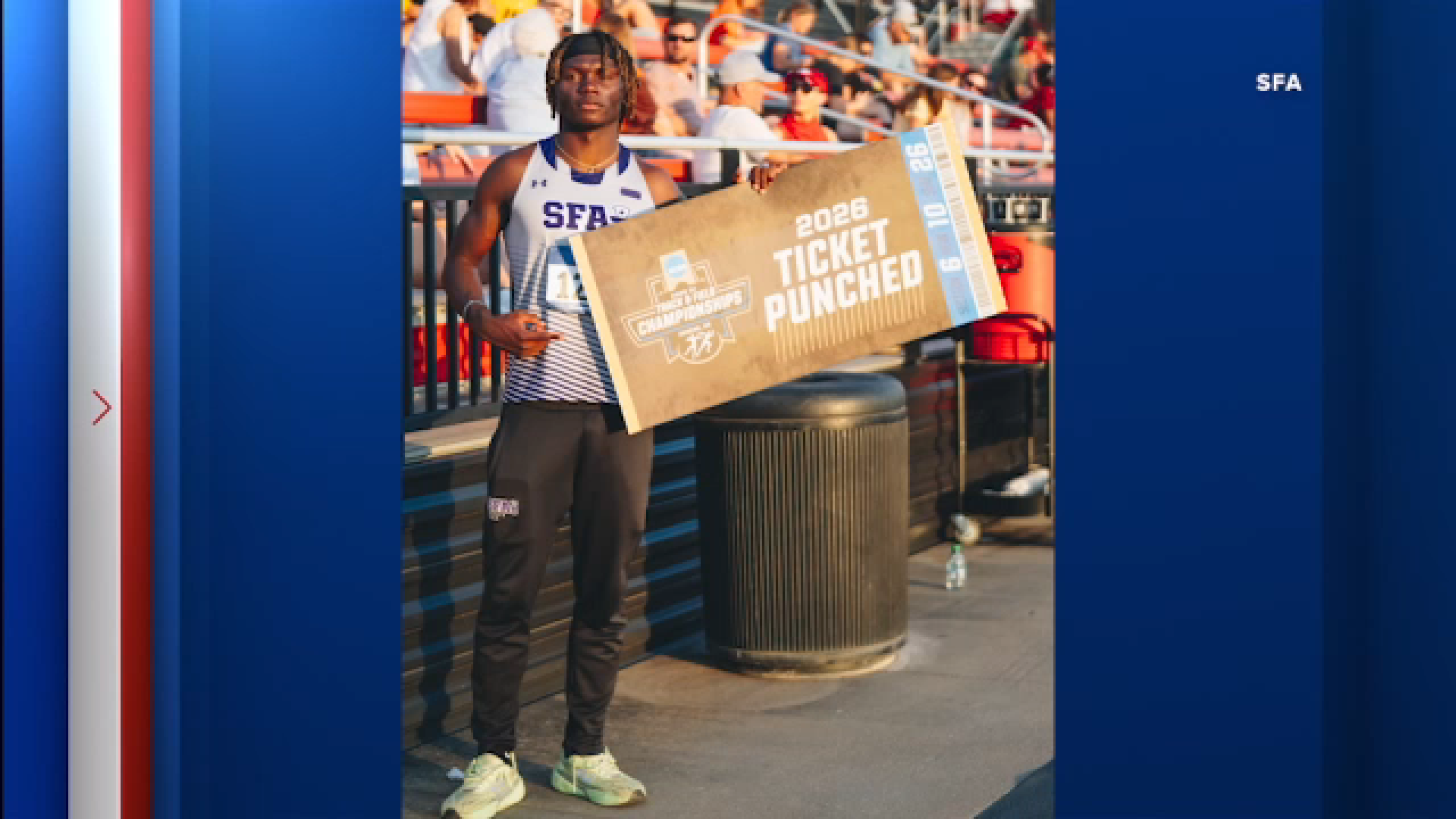 Stephen F Austin deaf track standout Jarvis Anderson inspires with run ...