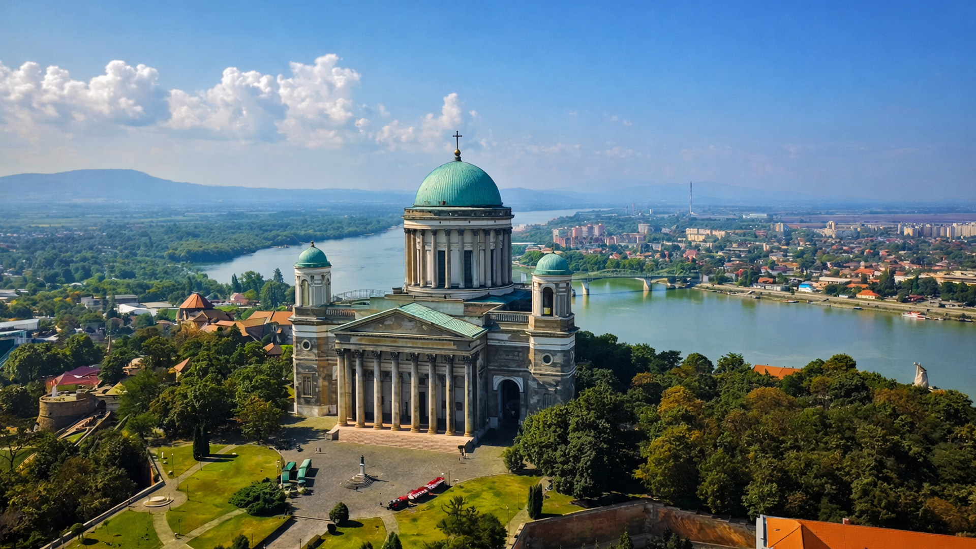 Hungary’s largest church towering above the Danube