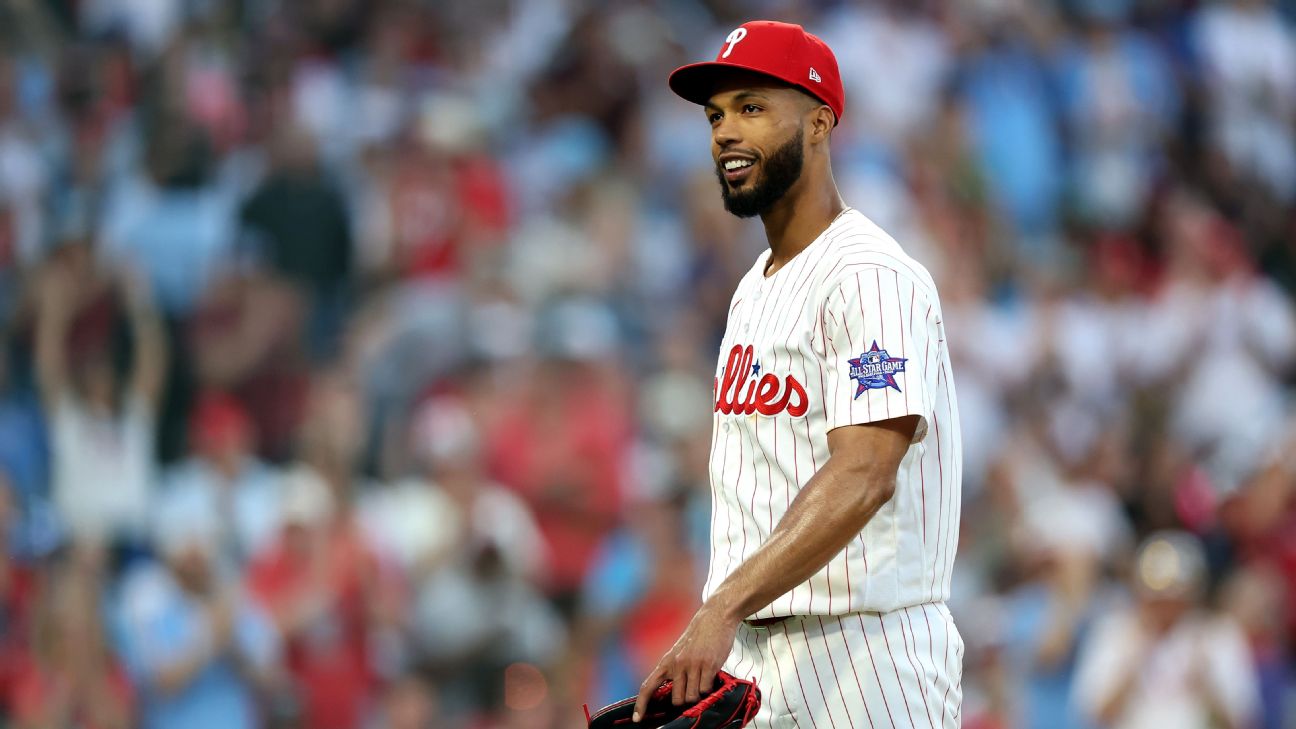 Phillies ace Sanchez sees shutout innings streak end shy of 51