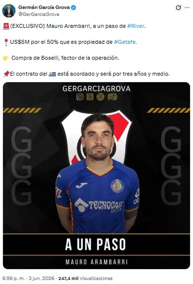 Mauro Arambarri, cerca de convertirse en el segundo refuerzo de River ...