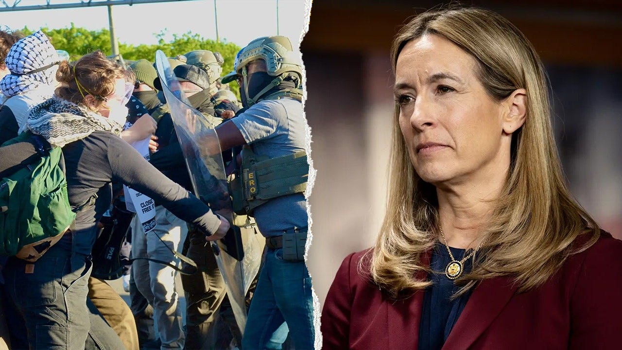 Gov. Mikie Sherrill accuses ICE of denying her access to Newark ...