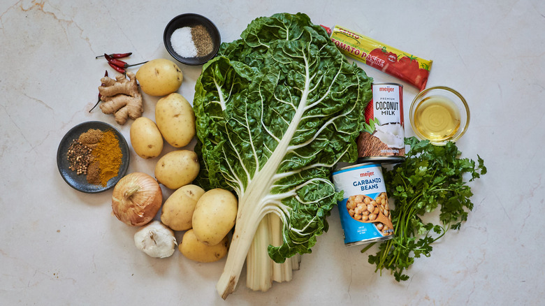 Swiss chard coconut curry recipe