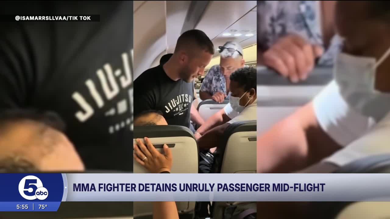 Mansfield MMA fighter subdues unruly passenger on Frontier flight