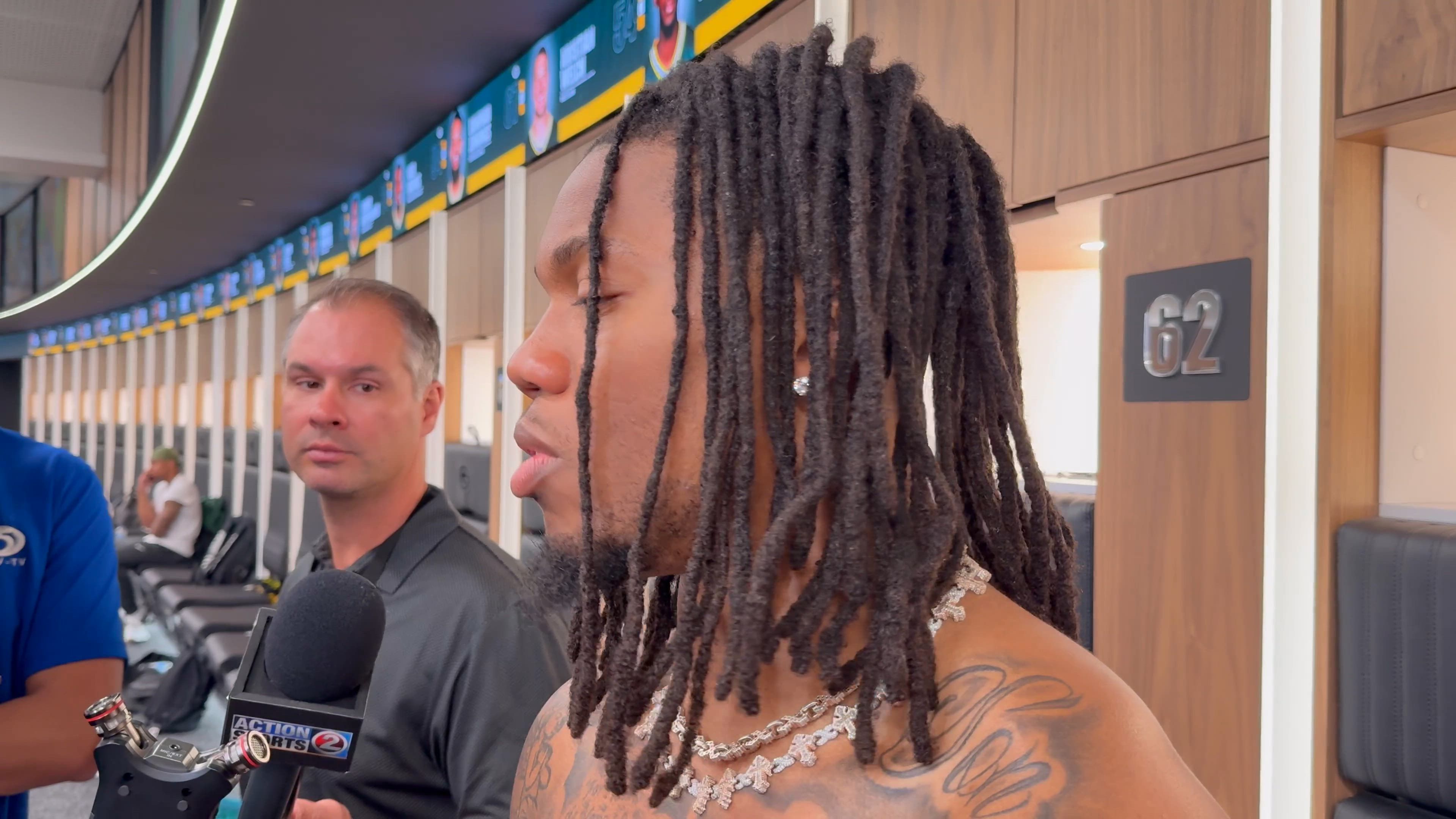 Green Bay Packers DB Javon Bullard on Zaire Franklin, Javon Hargrave